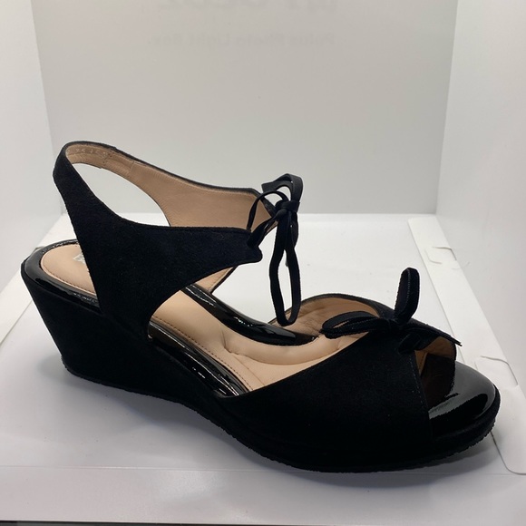 BeautiFeel | Shoes | Beautifeel New 7 75 M 38 Black Nubuck Leather Low ...
